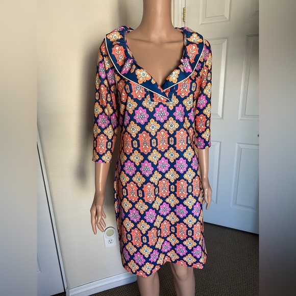 Gretchen Scott Designs | Dresses | Gretchen Scott Blue Pink Haveli ...